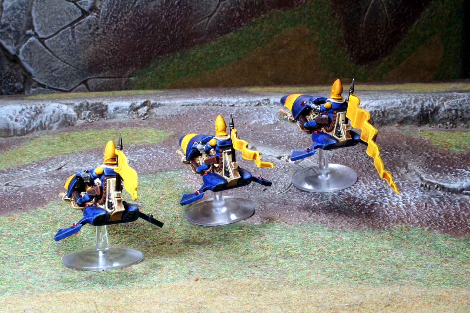 Florida Miniature Painting: Eldar Alaitoc Windrider Jetbike Squad