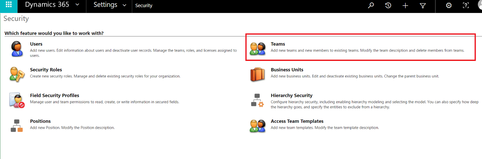 Dynamics 365/CRM - Access and Owner Teams