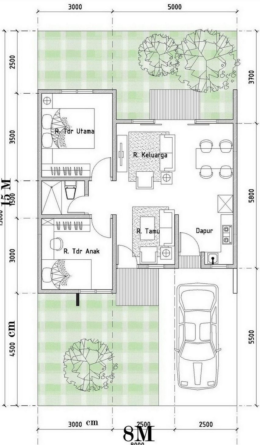 Desain Denah Rumah Tipe 120 Minimalis | ubuntard.com