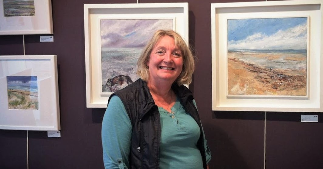 LIZZYHEWITT ... ARTIST: Sue Graham chats at Leicester's Cank Street Gallery