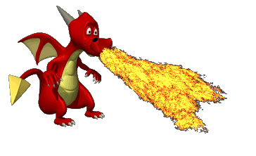 Cute Fire Breathing Dragon Gif