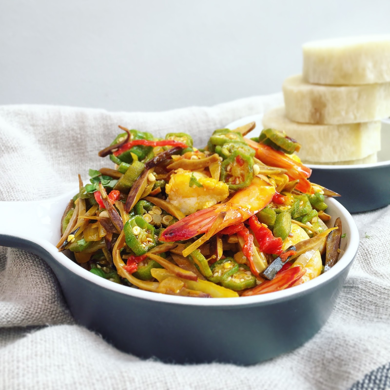 FoodAce: Okra and Ukpaka sauce