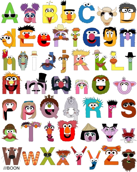 Alfabeto de los Muppets. - Oh my Alfabetos!