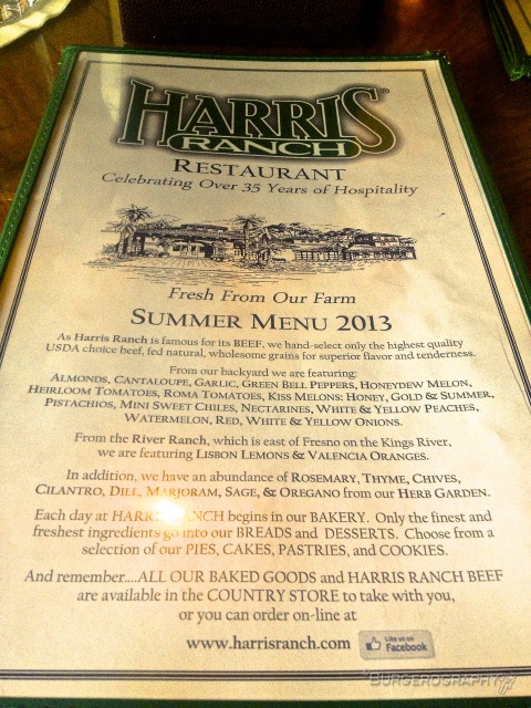 BURGEROGRAPHY: Harris Ranch