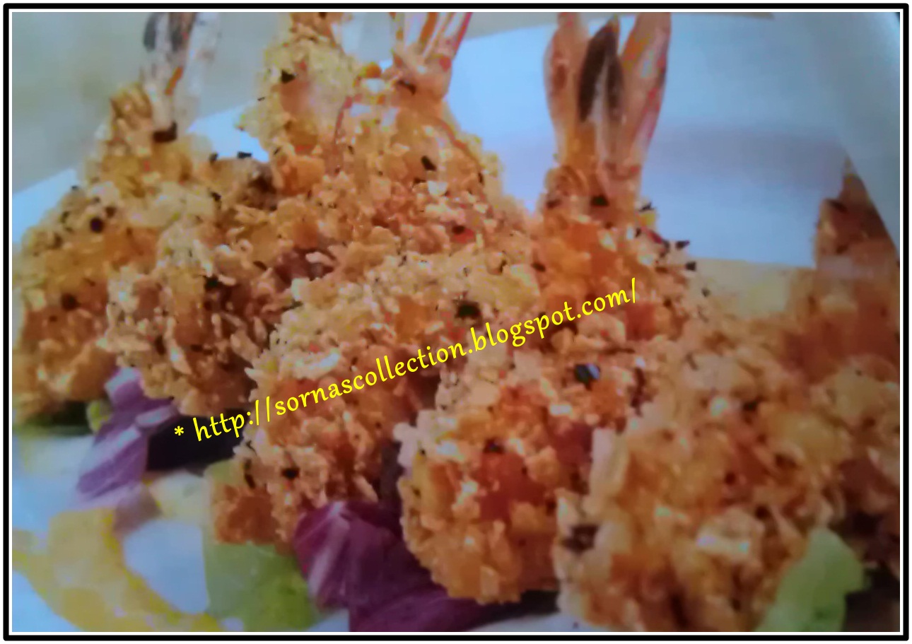 My Recipes: NESTUM FRIED PRAWNS