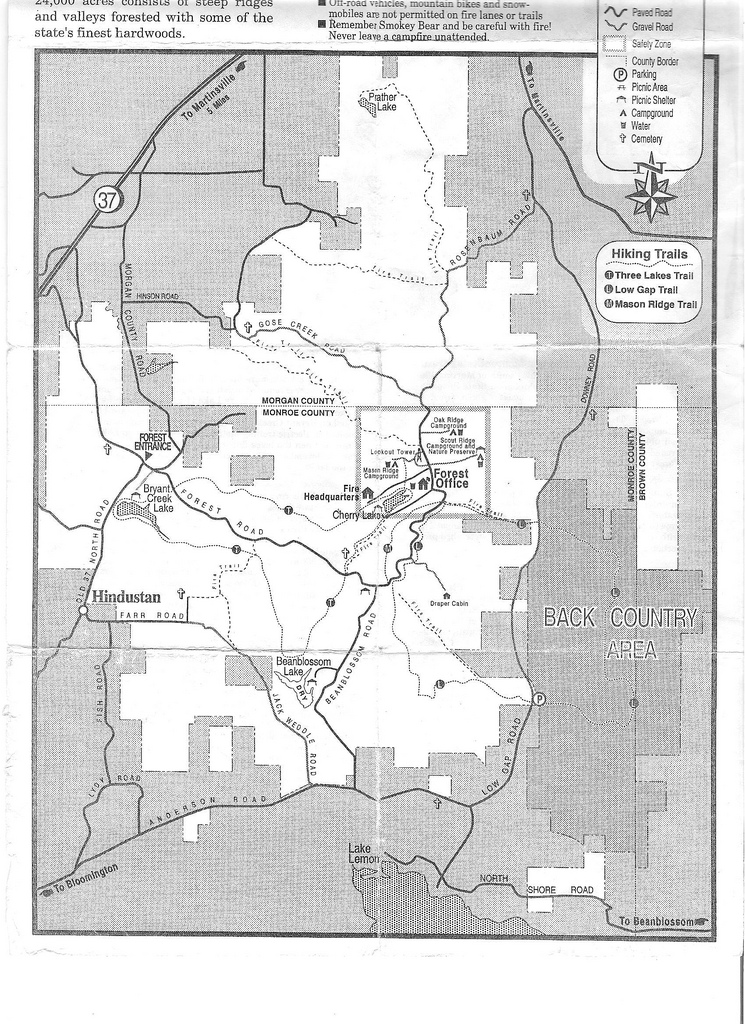 Yellowwood State Forest Map