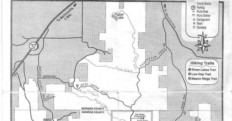 Yellowwood State Forest Map