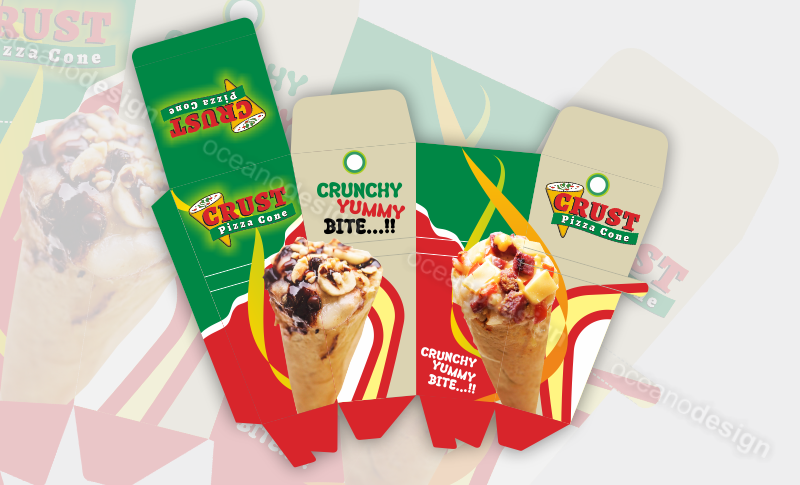 desain kemasan cone pizza - Jasa Desain Grafis Jogja