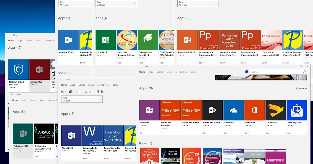 La Suite di Office già presente nel Windows Store