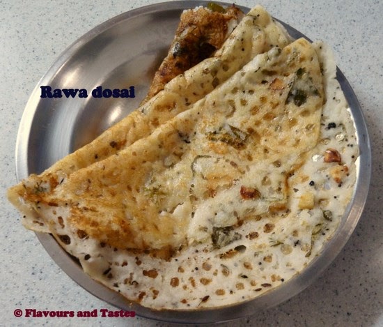 Flavours and Tastes: Rawa Dosai
