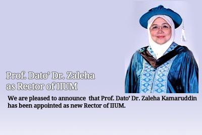 (GAMBAR) IIUM New Rector Prof. Dato' Dr. Zaleha Biography | PUTRAROCKER