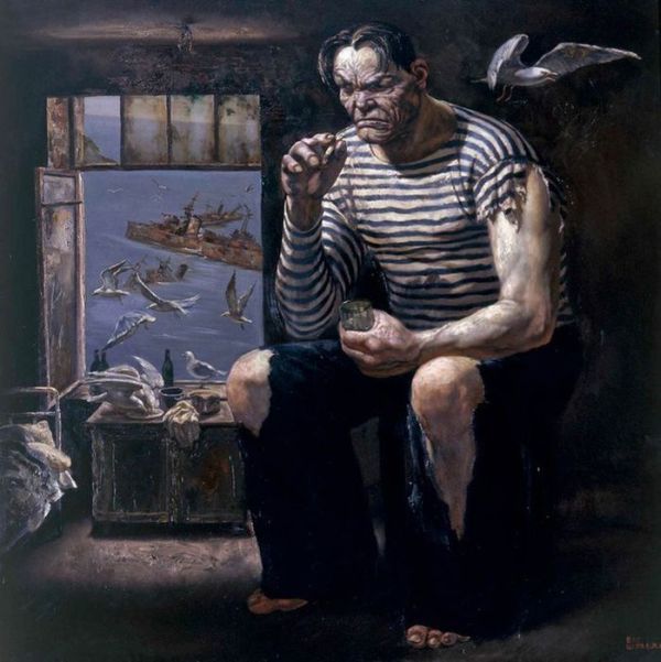 Green Dune: Basil Shulzhenko: Homespun Russian Painting