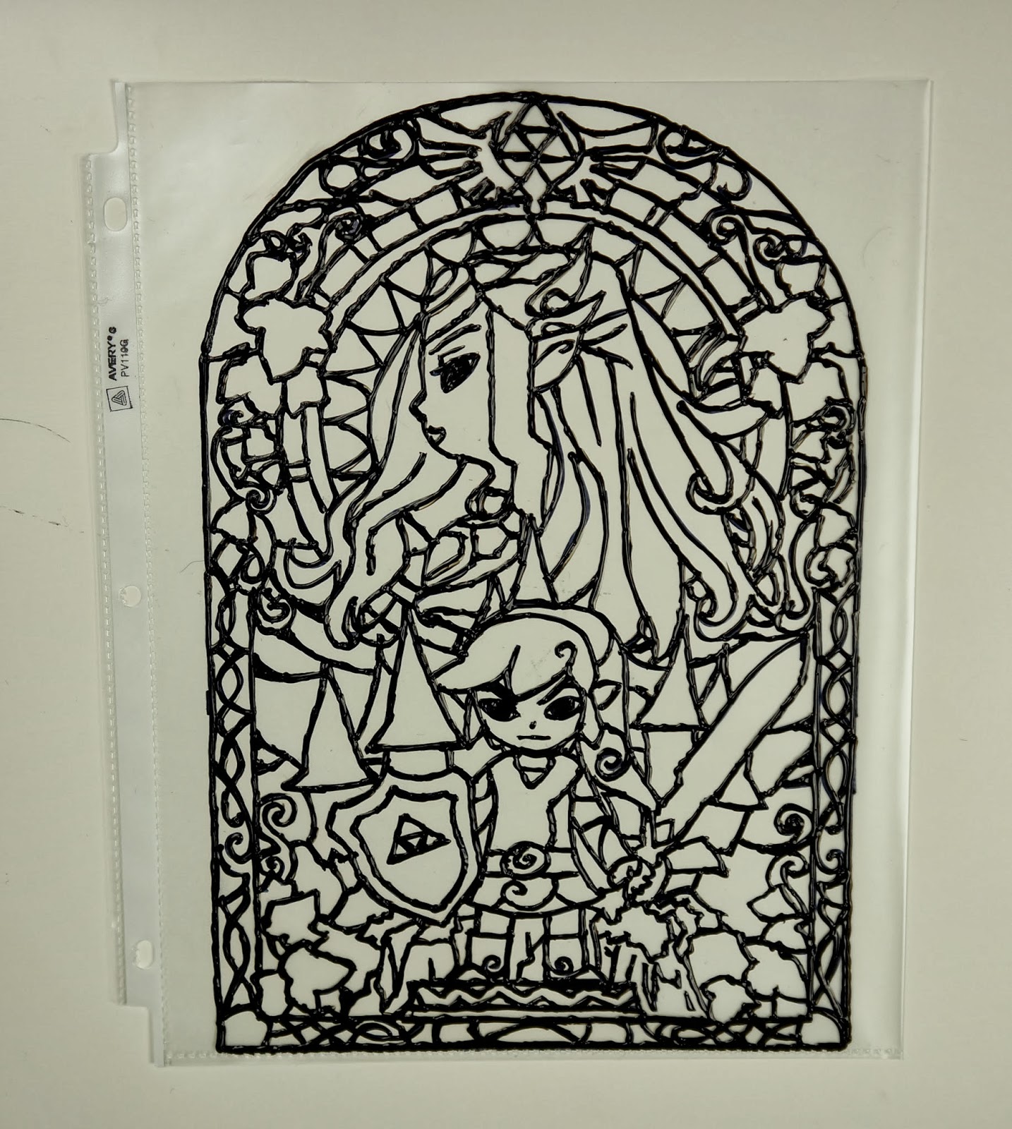 Otaku Crafts: Easy Fake Stained Glass