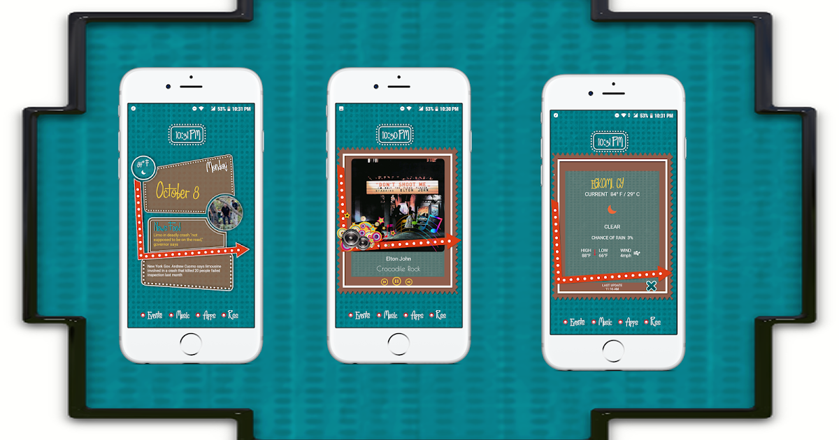 KCD ~ Kustom Classic Designs: Retro KLWP Wallpaper