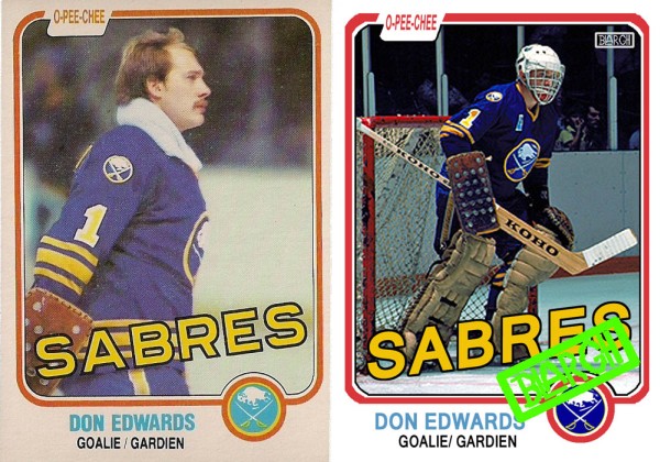 The Cardboard and Me: 1981-82 OPC Reboot: Sabres and Flames