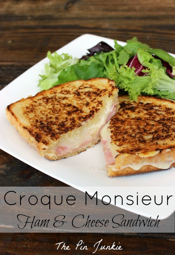 Croque Monsieur - Fried Ham and Cheese Sandwich