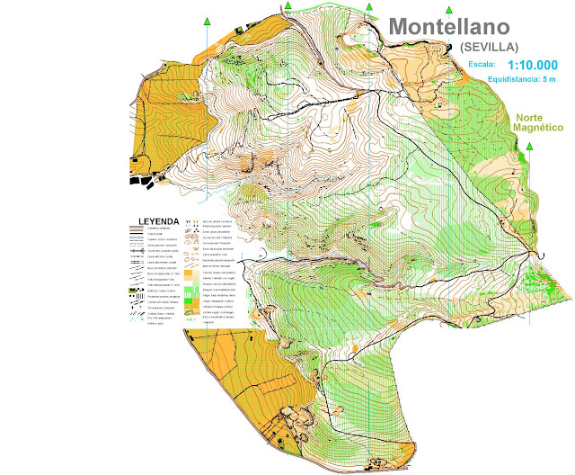 2ª Liga Regional Orientación Montellano 2014: MAPA DEL EVENTO