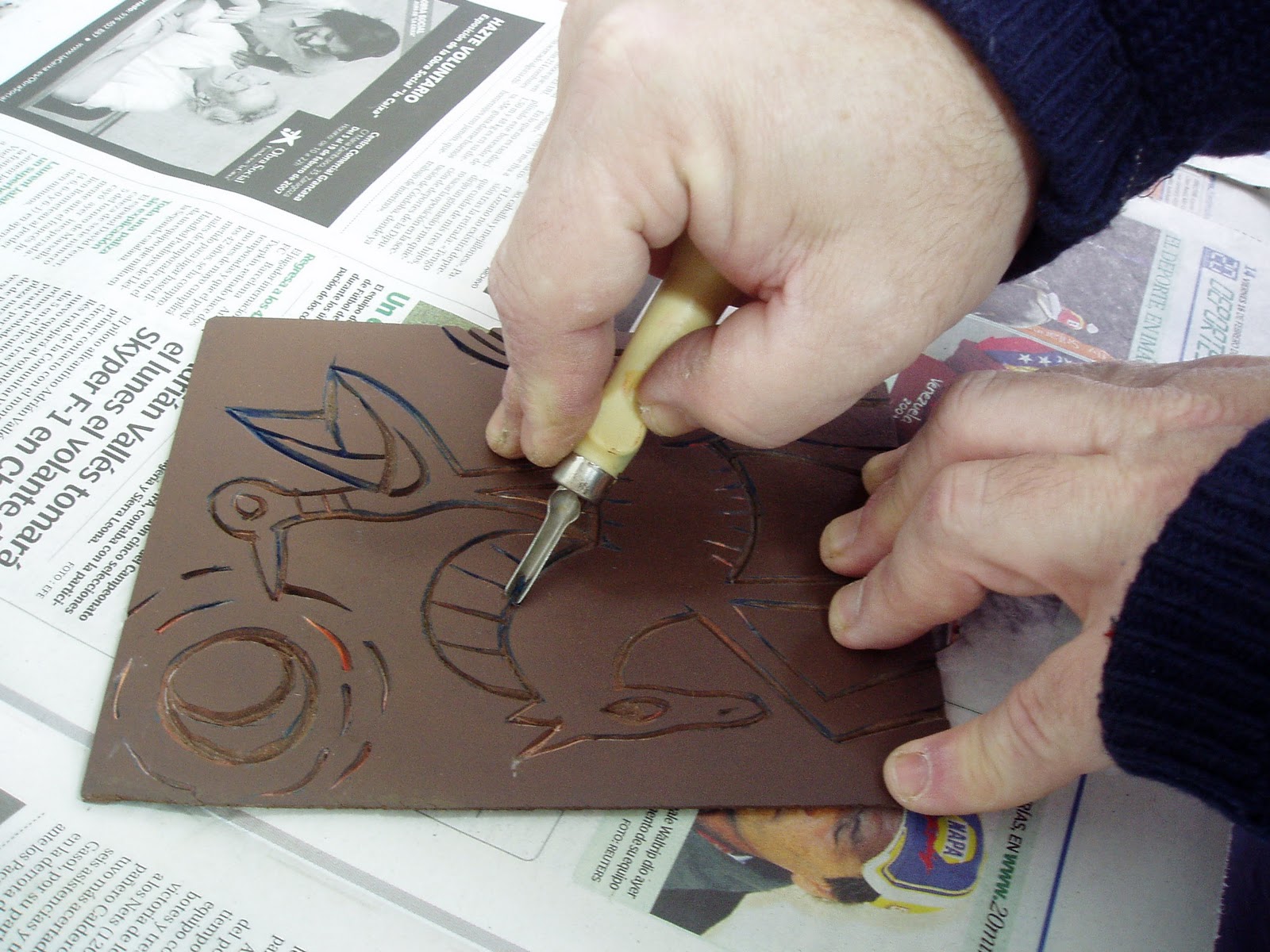 Cómo hacer un Linograbado