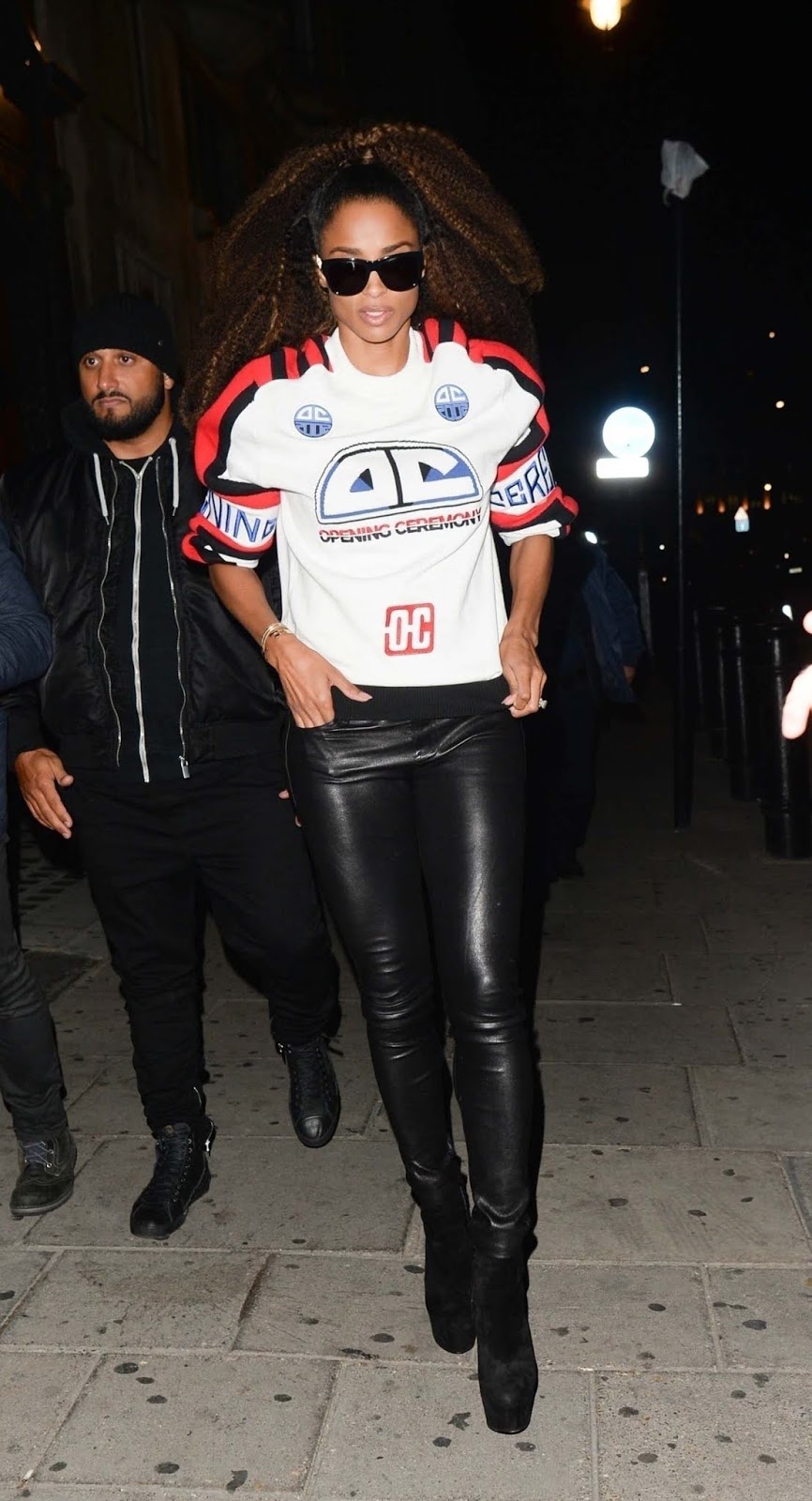 Lovely Ladies in Leather: Ciara in leather pants