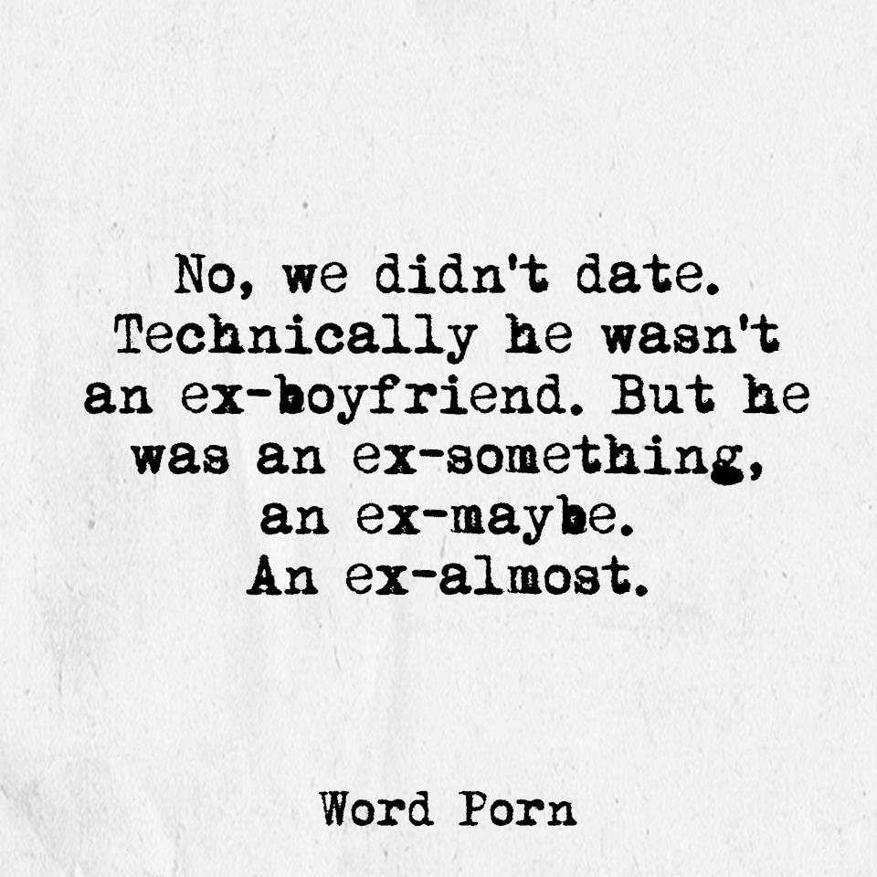 Diary of a Wandering Muse: Ex-Almost