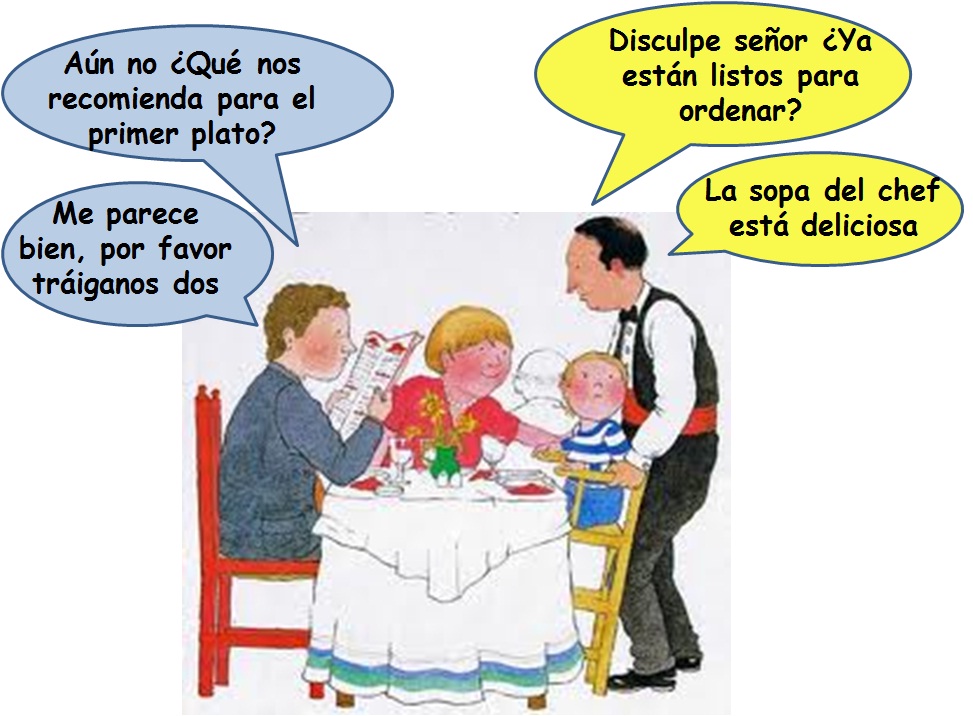 Trabandolenguas: En el Restaurante