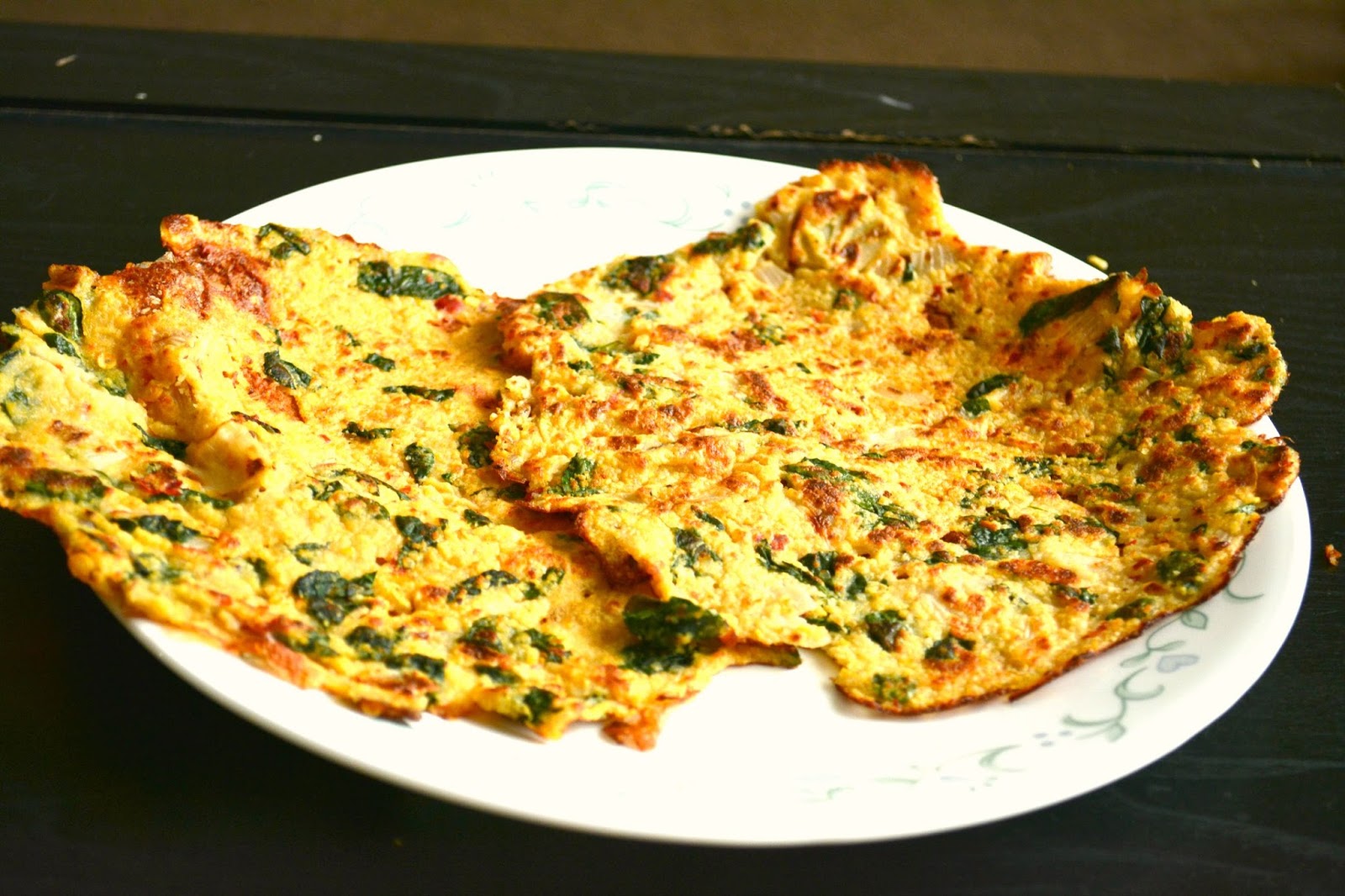 Moringa leaves lentil pancake / Murunga keerai adai | Sowmia's Galley