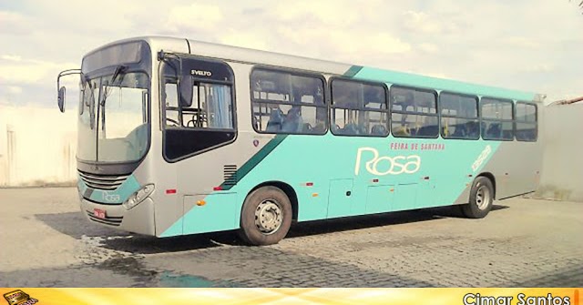 ÔNIBUS ALAGOAS: Rosa FSA Traz Scania F250HB Semi Novo.