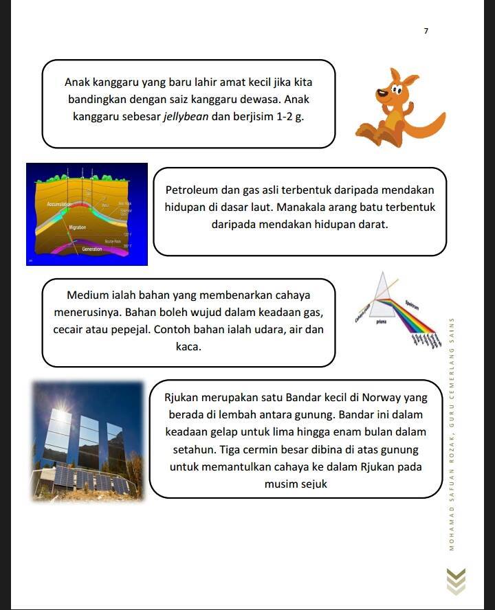 Info Sains Tahun 3, 4, 5 & 6 - BAHAN SEKOLAH RENDAH