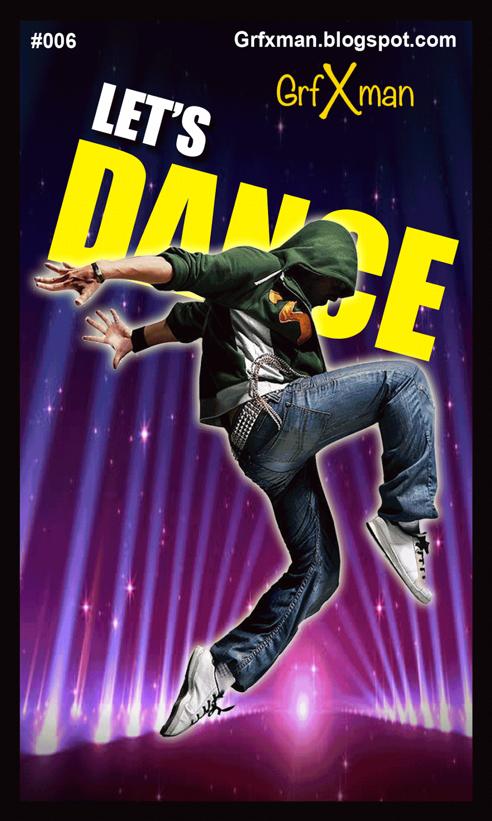 GrfXman: WhatsApp Status HD GIF animation - Let's Dance - Design #006