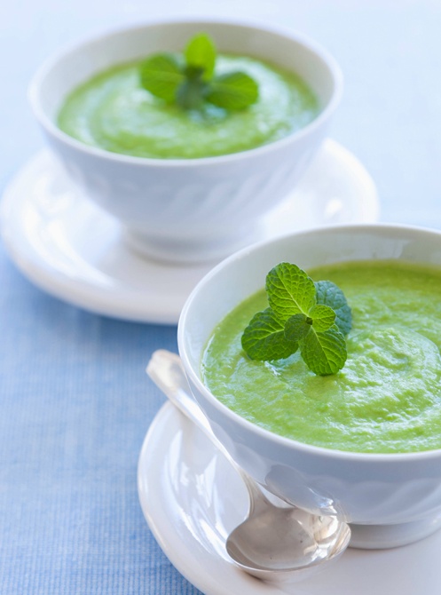 Make-it-Parve Spring Pea Soup