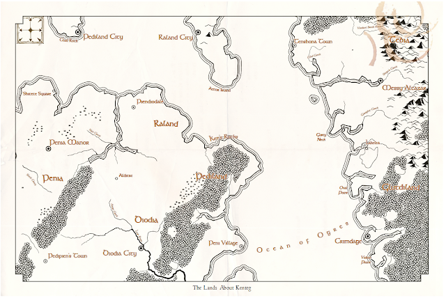 Here Dragons Abound: Lord of the Rings Map Style