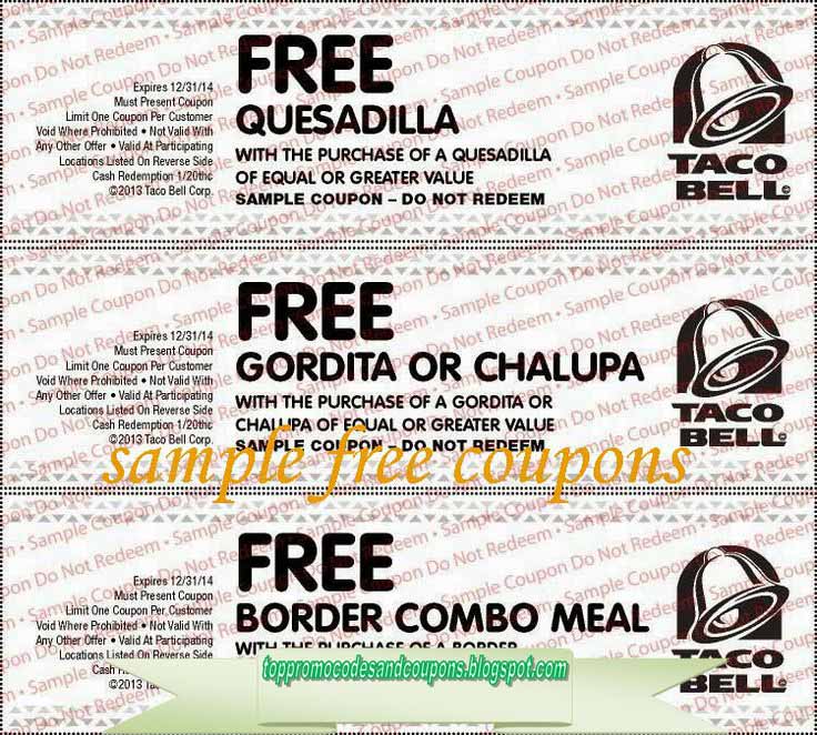 Free Promo Codes and Coupons 2023: Taco Bell Coupons