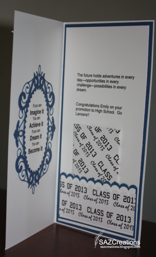 Creations by SAZ: Graduation Card for Emily