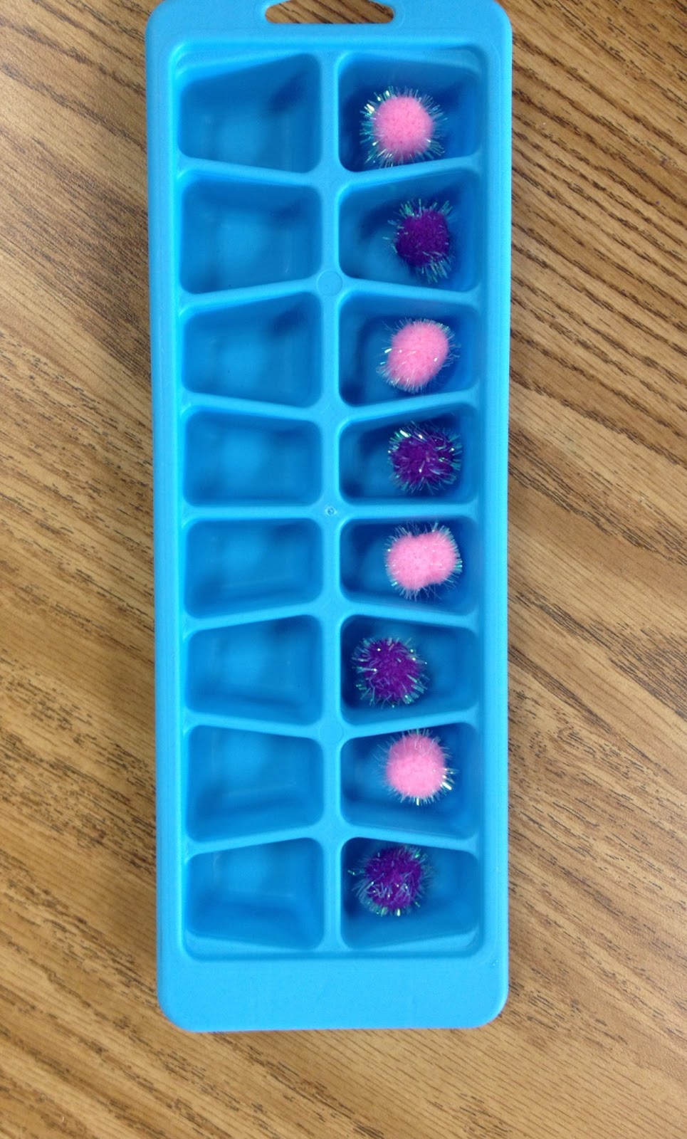 Ice Cube Tray Math - Apples & ABC's