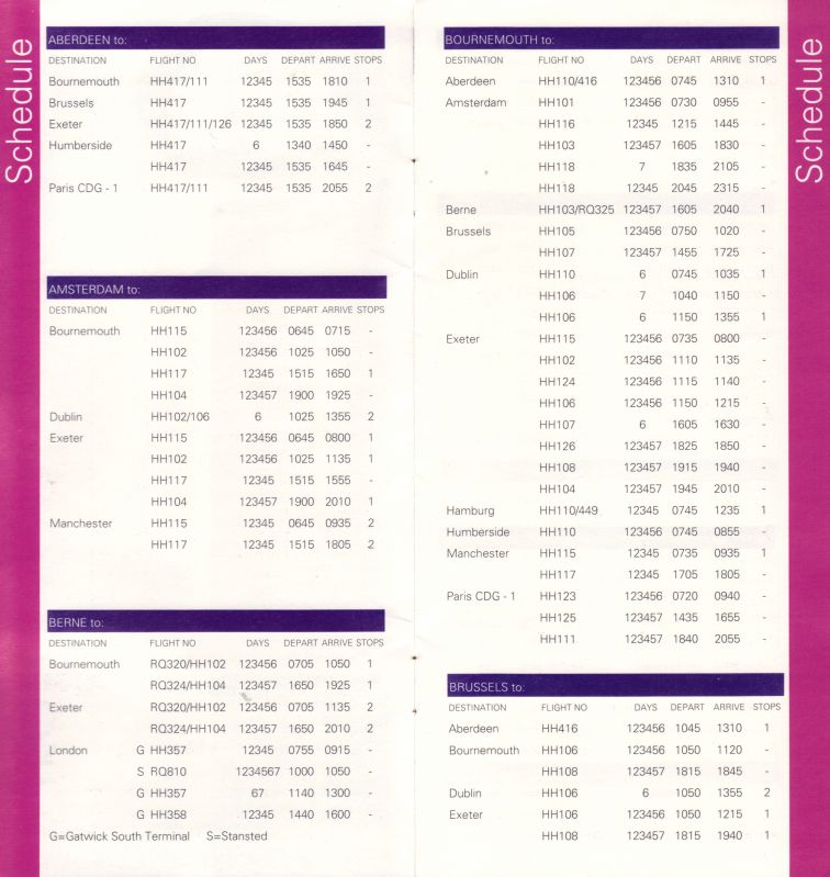 Airline memorabilia: Euro direct (1994)