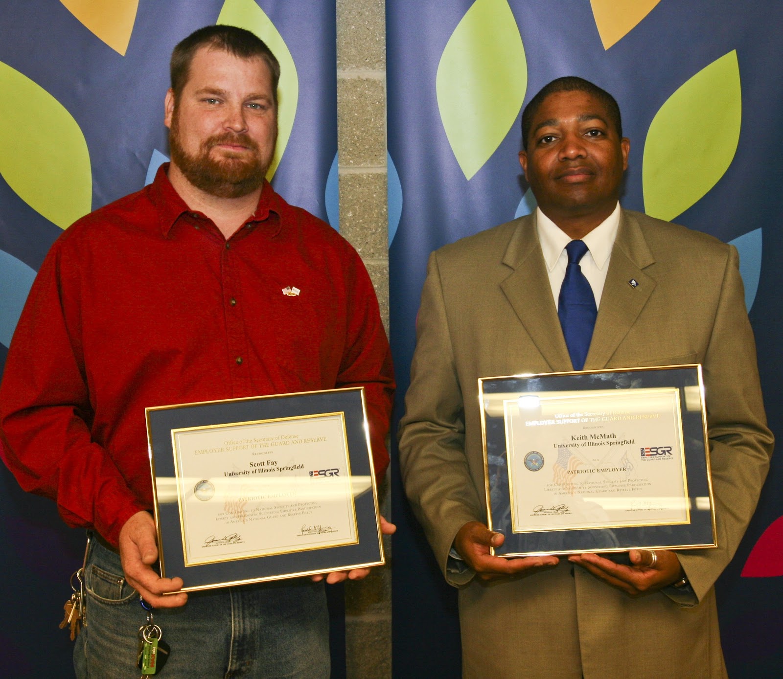 UIS People: Two UIS staff members honored with Department of Defense ...