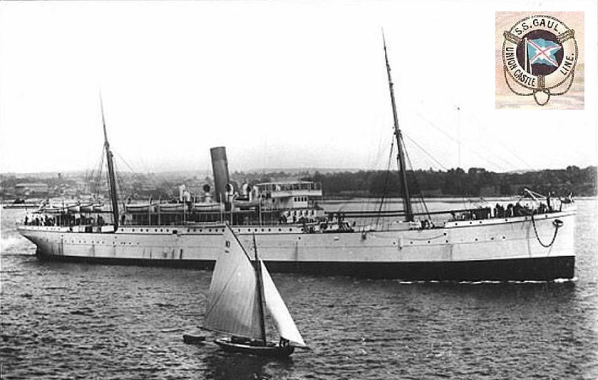 Companhia Union-Castle: navios no porto de LM c. de 1905 (1/3)