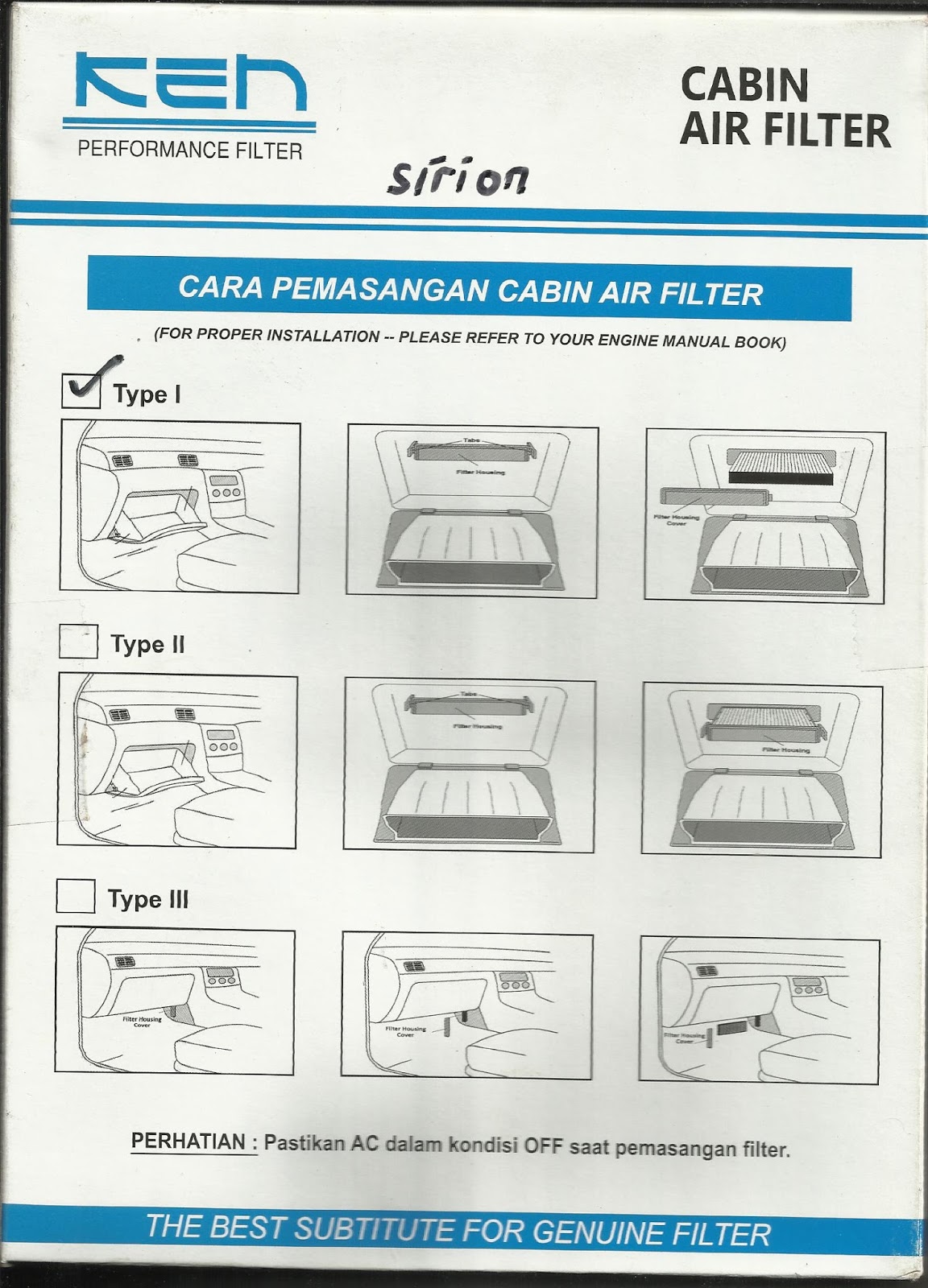macam macam jenis filter kabin ac mobil ~ spesialis ac mobil|servis ac ...