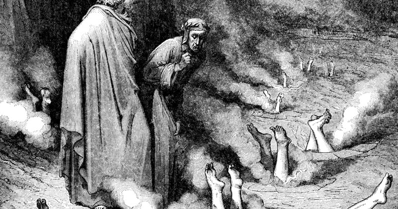 La Divina Comedia de Dante Alighieri: Infierno: Canto XIX