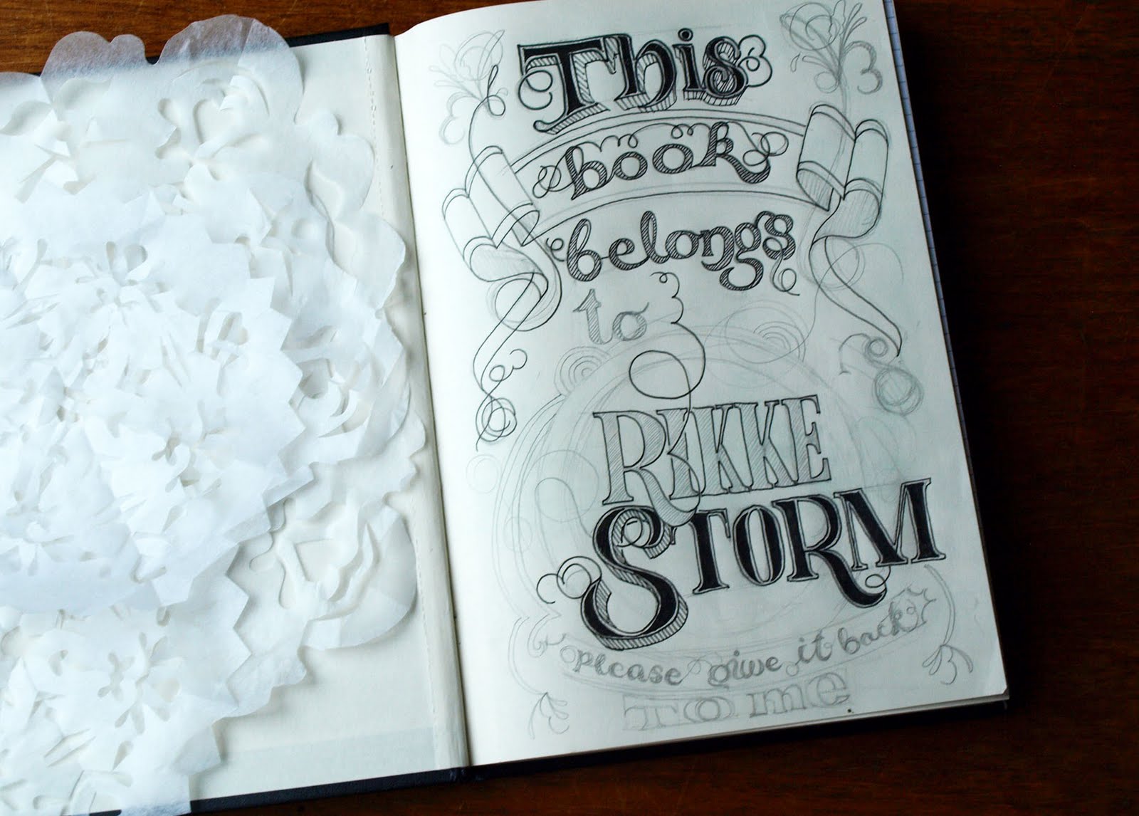 Drawings by numbers...: #93 typo sketchbook