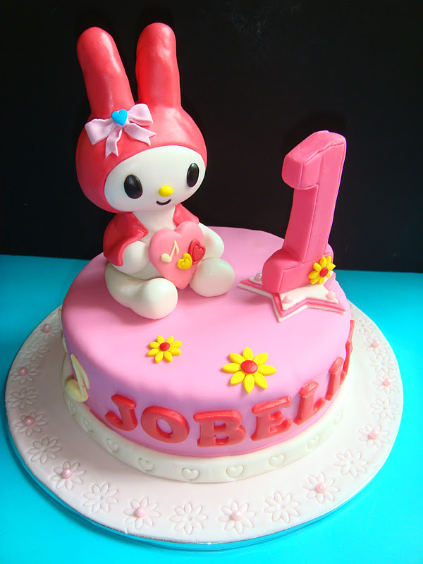 Yummy Baking: My Melody Fondant Cake