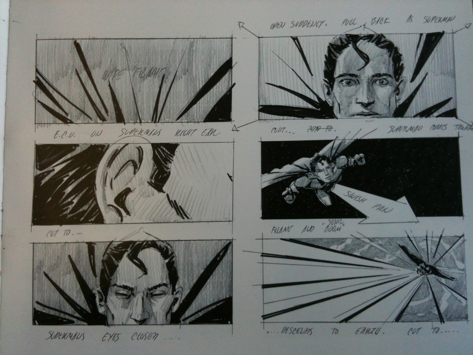 Jake Carpenter's CGAA Blog: Unit 4: Storyboard examples - Superman