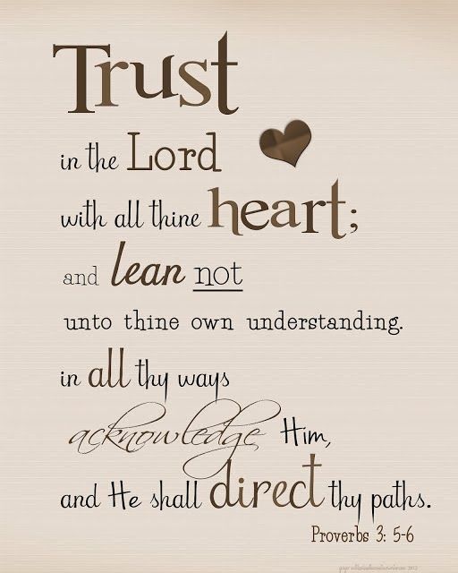 “Ministry Of The Word” Acts 6:4 : "Trust In The Lord With All Thine Heart"