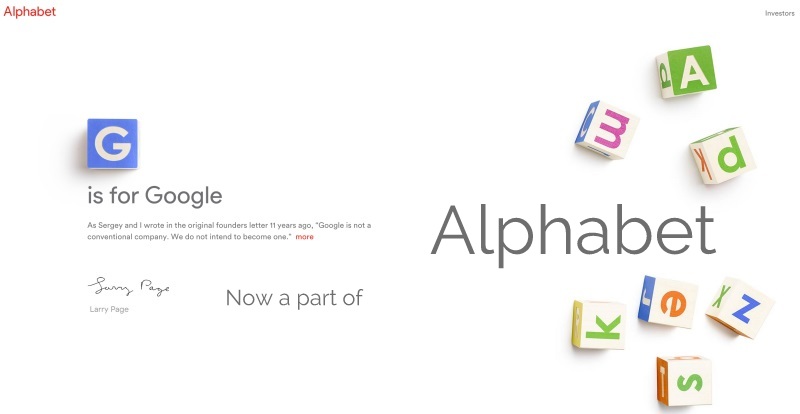 Google is Now Part of a New Company Alphabet