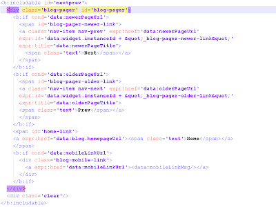 Cara Mengganti Text Dan Tombol Navigasi Blogspot - Fauzi Blog