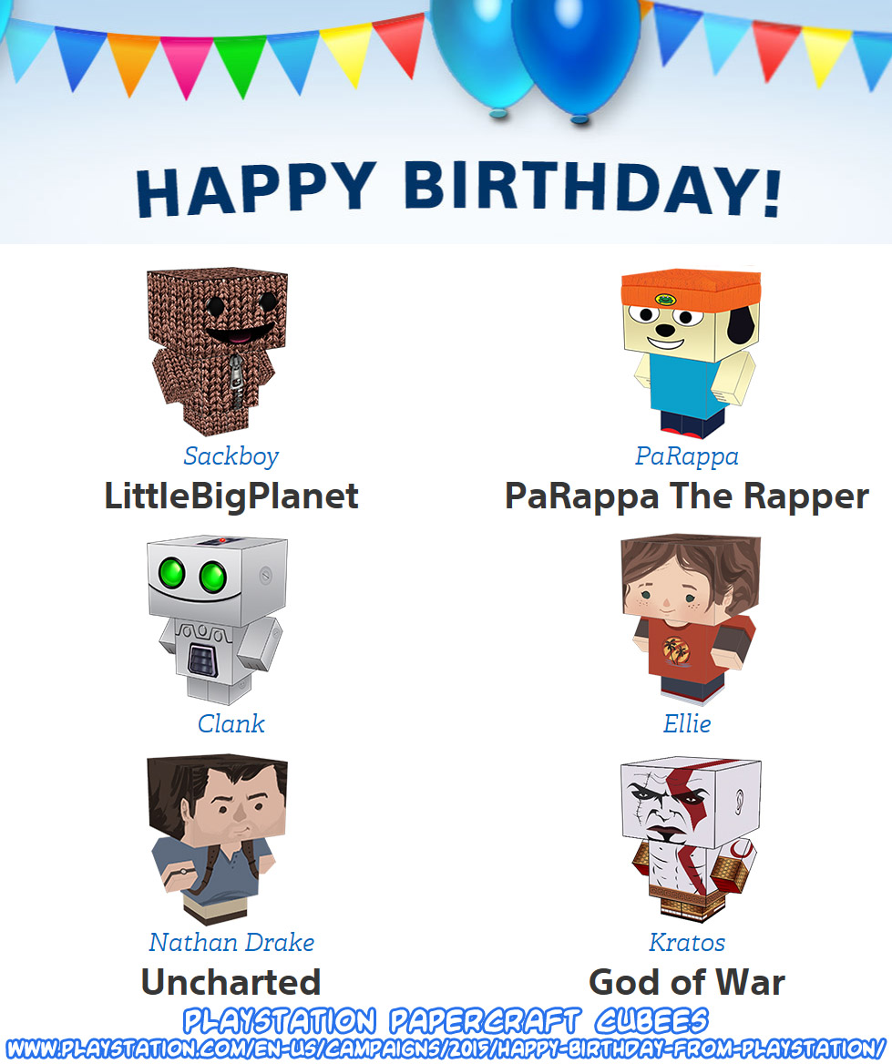 Ninjatoes' papercraft weblog: official papercraft PlayStation character ...