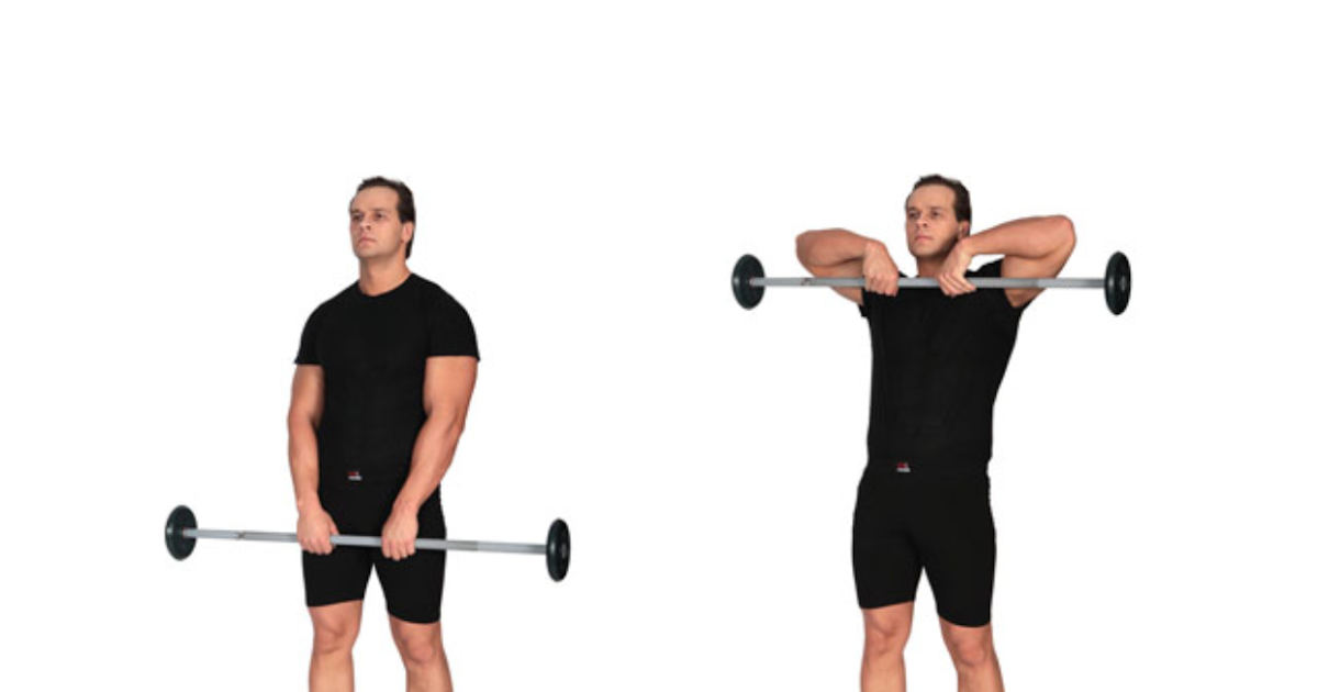 Iván López Pasten: Trapecio, Remo con Barra Alta