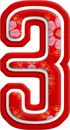 ® Colección de Gifs ®: IMÁGENES DE NÚMEROS ROJOS PARA IMPRIMIR