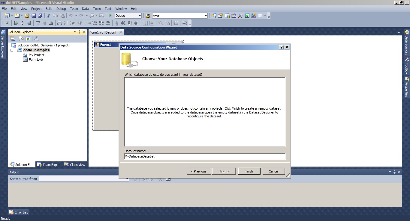 Dystopian Code: Creating and Populating a Local Database in Visual ...