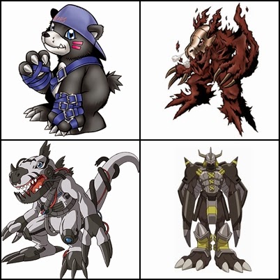 [Linhas Evolutivas] Bearmon Line BlackWarGreymon ~ MEU×DIGIMON